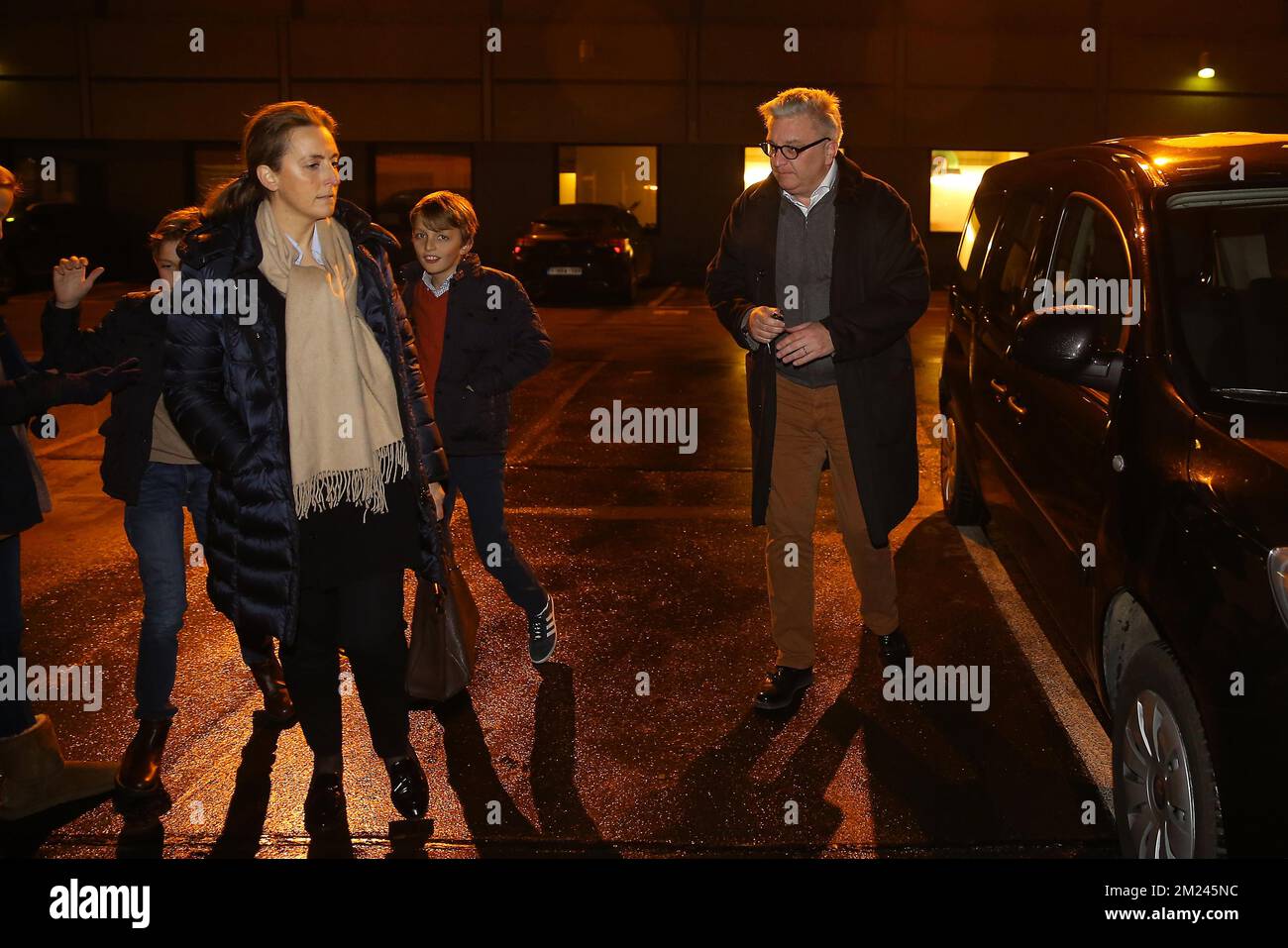 Le Prince Aymeric, la Princesse Claire de Belgique, le Prince Nicolas ...