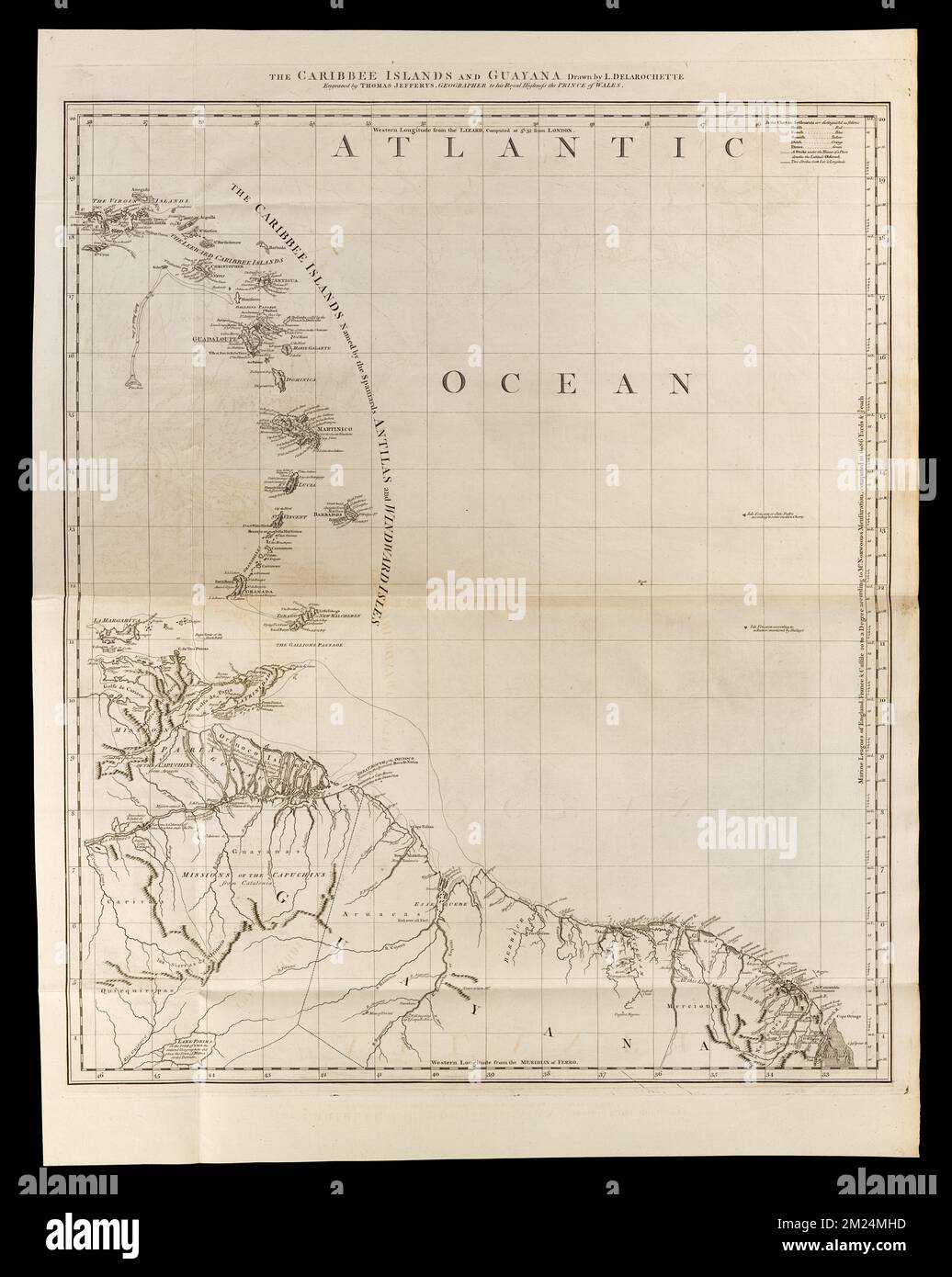 Les îles Caribbee et la Guayana , Antilles, Lesser, Maps, Early Works ...