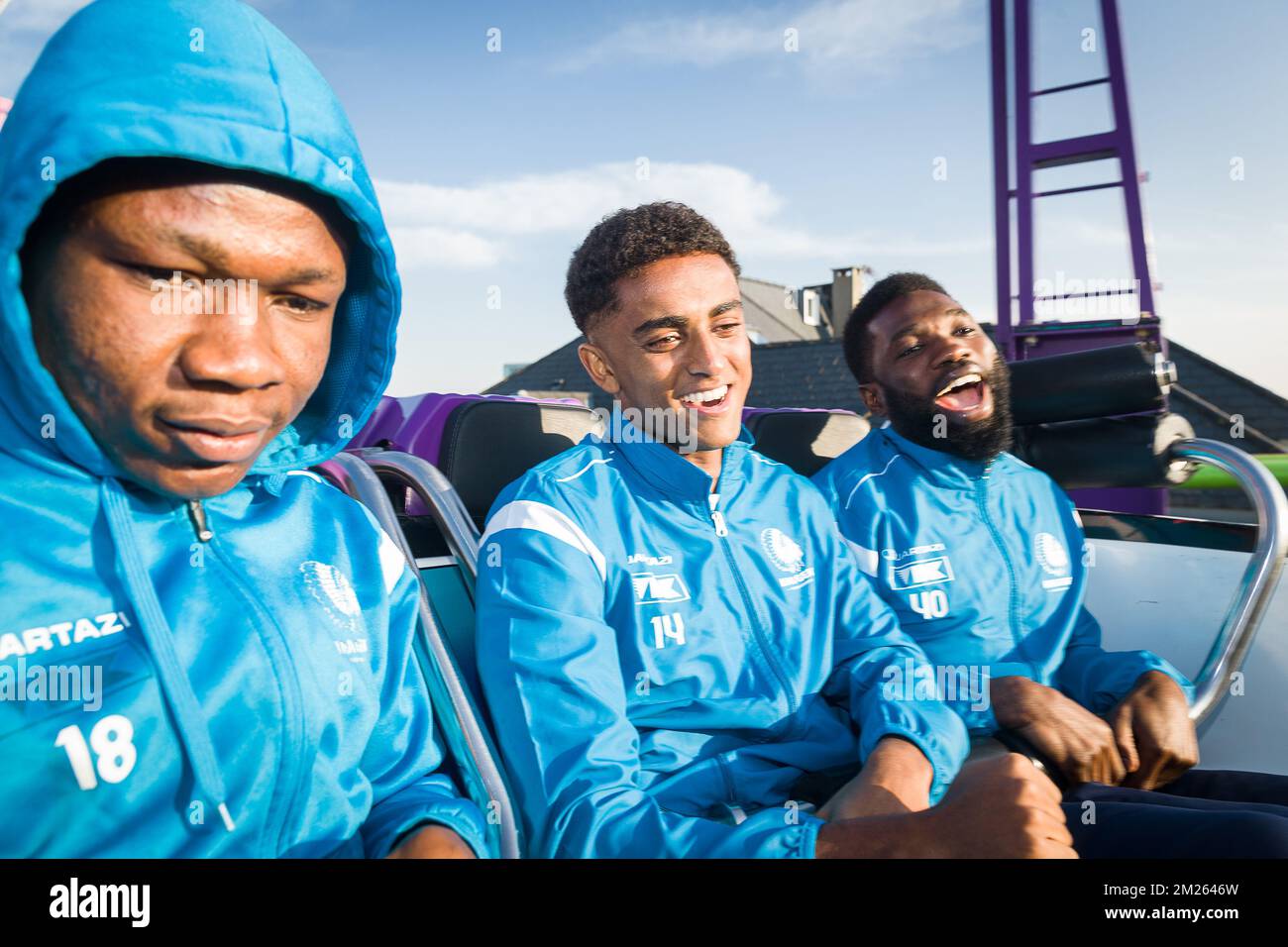 Samuel Kalu de Gent, Teckie de Gent et Ibrahim Rabiu de Gent ...
