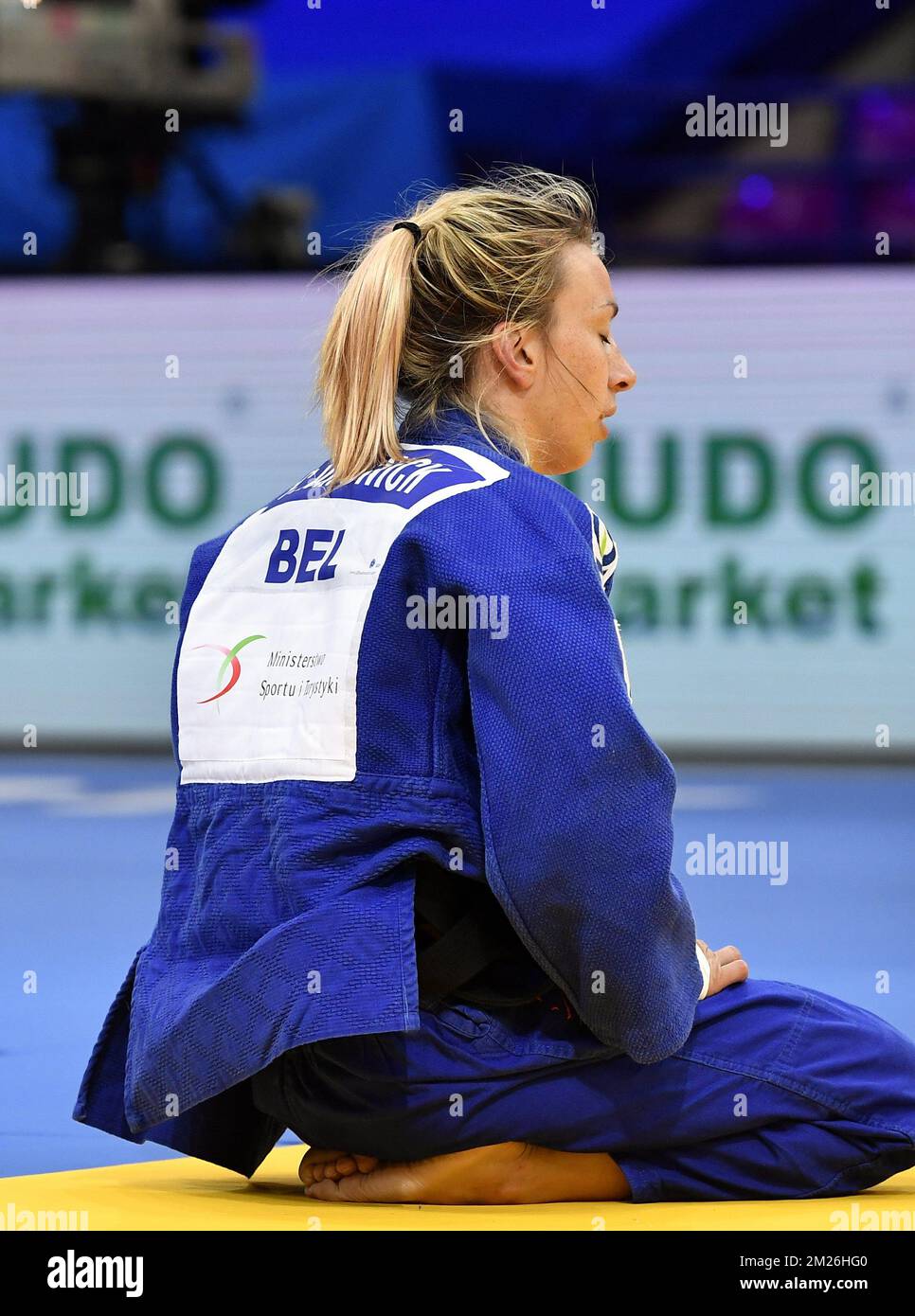 Belge Charline Van Snick photographié en action lors du premier tour d ...