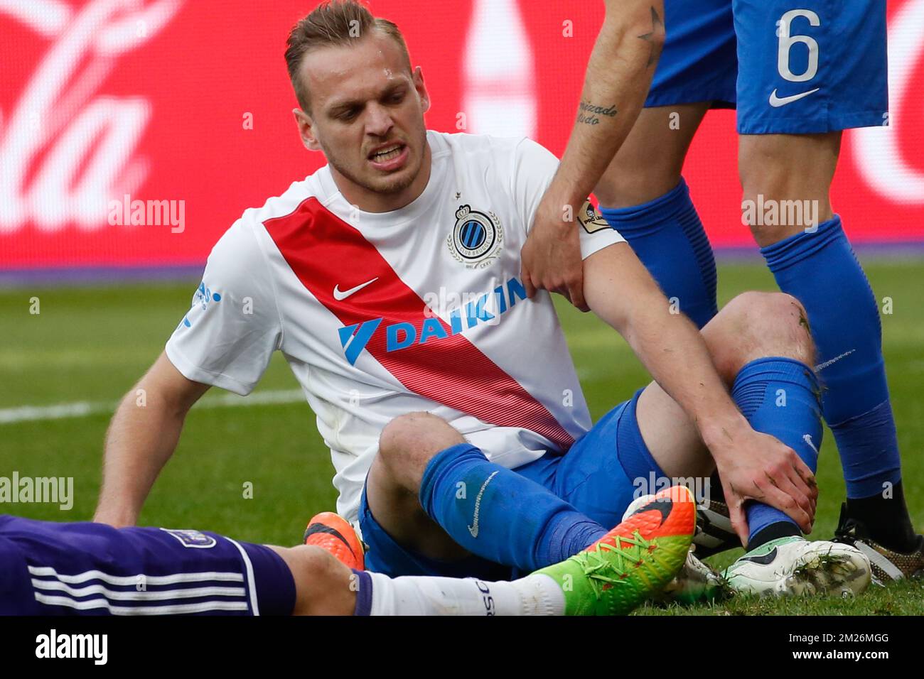 Laurens de Bock du Club photographié lors du match Jupiler Pro League entre RSC Anderlecht et le ...