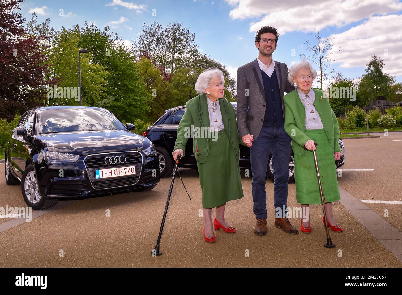 Les jumeaux Jeanne et Marcella Schollaert et Mohamed Ridouani, l ...