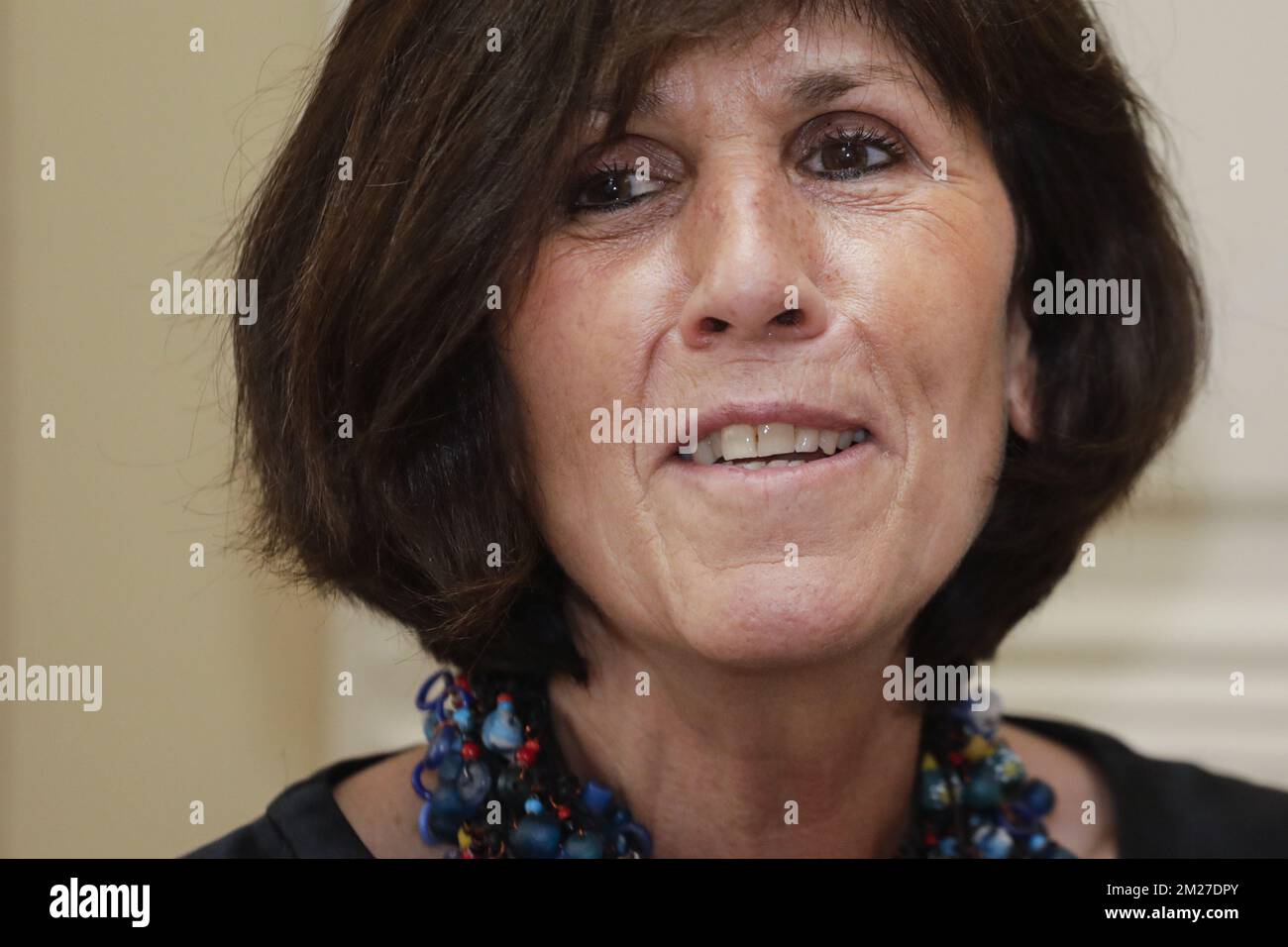 Diane Hennebert photographiée lors d'une cérémonie pour remettre la ...