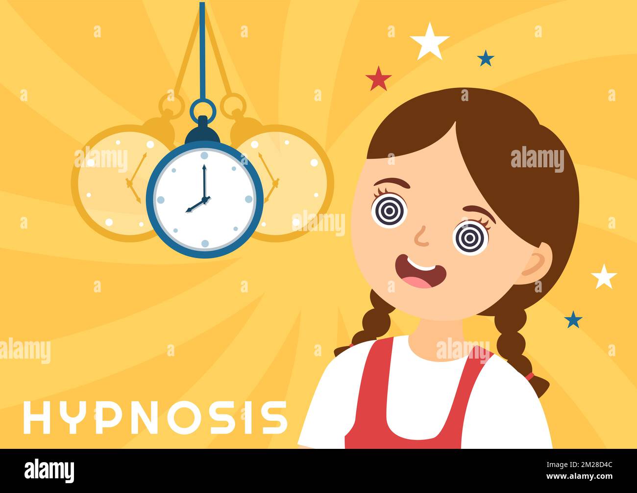 Hypnose avec des spirales noires et blanches création d'un état d ...