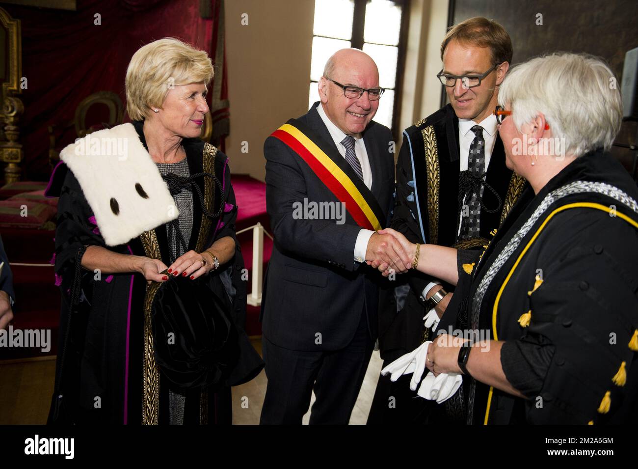 Ancien Recteur de l'UGent Anne de Paepe, maire de l'UGent Daniel ...
