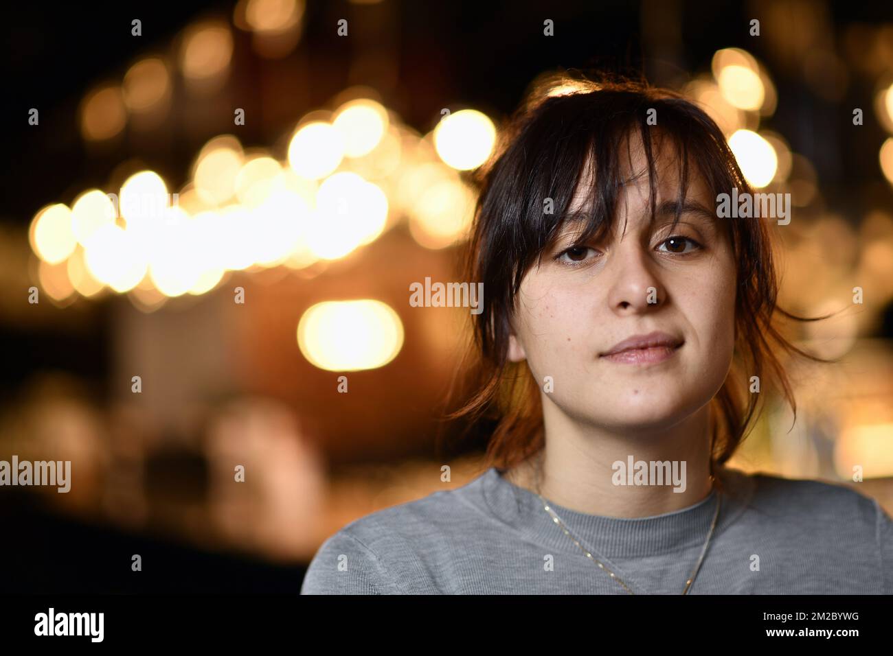 L'actrice Anna Franziska Jager pose pour le photographe lors de la ...