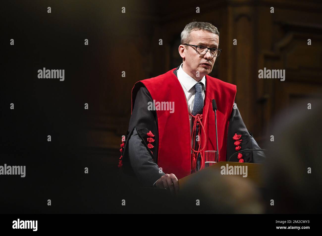 KU Leuven Recteur Luc Sels photographié lors de la cérémonie des ...
