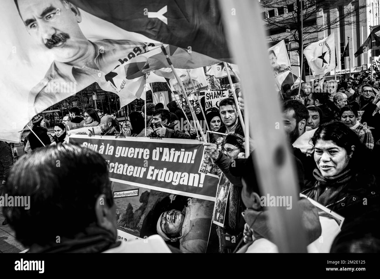 Marche contre la discrimination Banque d'images noir et blanc - Alamy