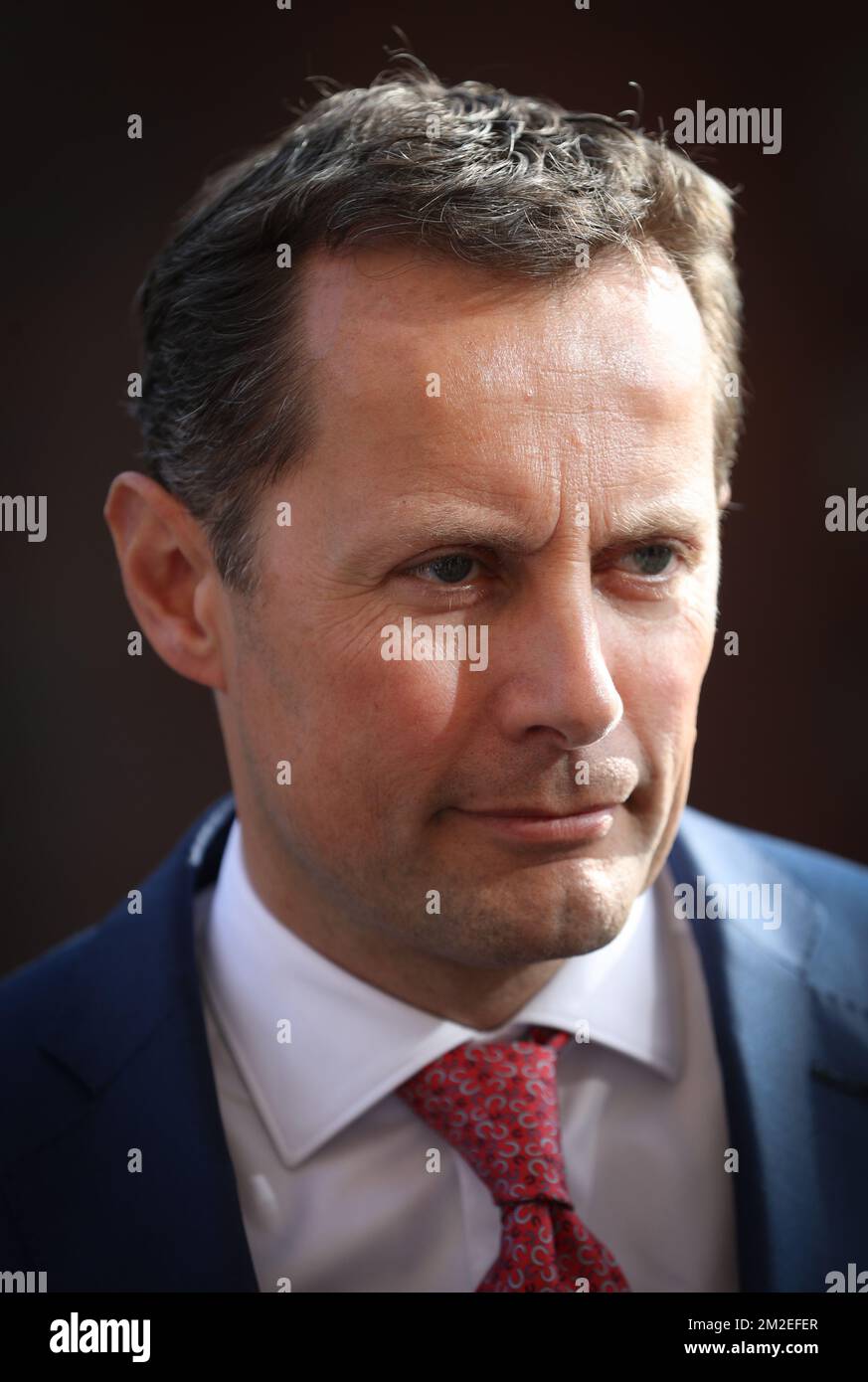 Bernard Belvaux, directeur général d'Alstom Benelux, en photo avant la ...