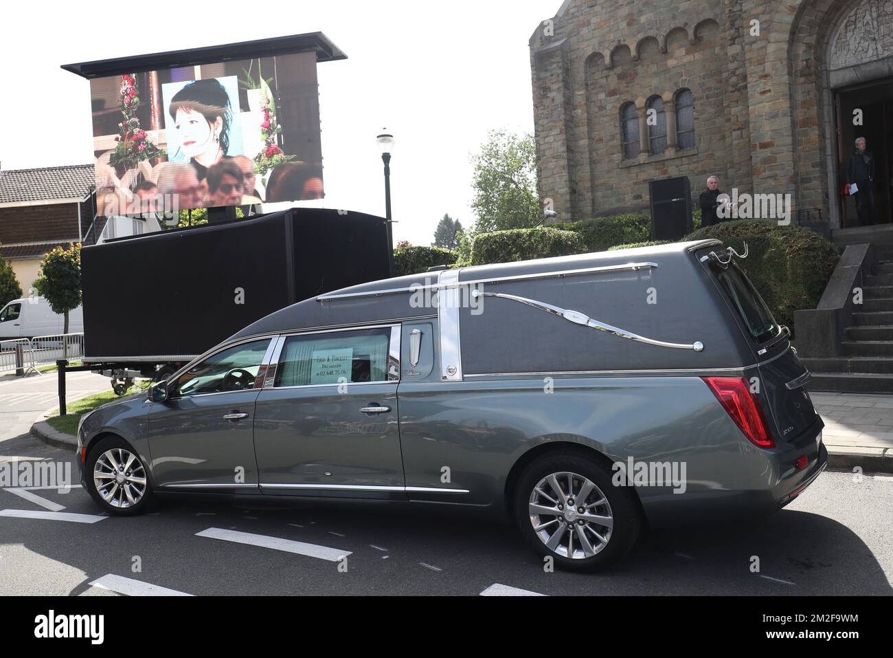 Le coeur photographié lors de la cérémonie funéraire de la chanteuse ...