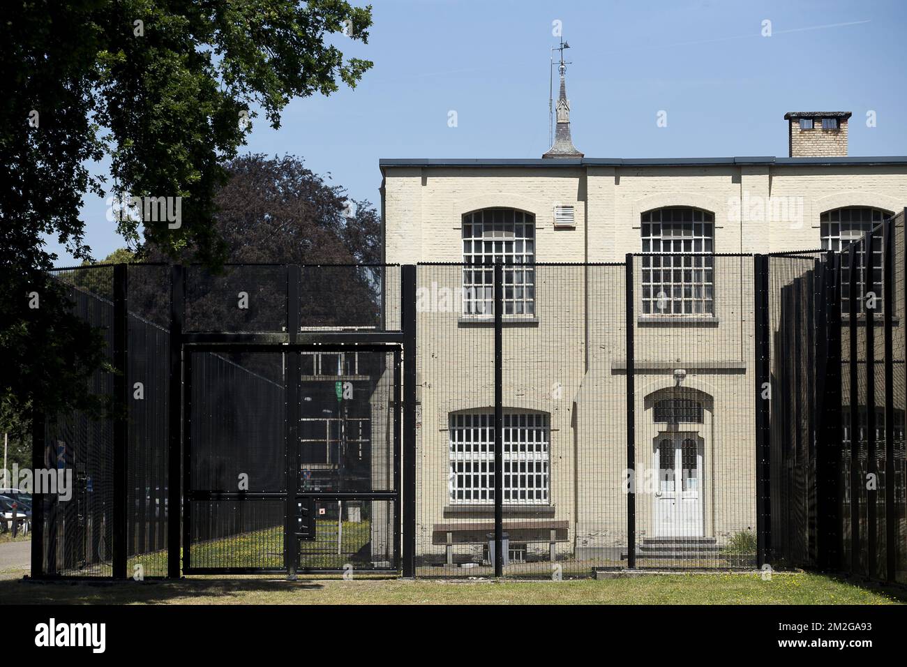 L'illustration montre la prison de Merksplas à la colonie de Merksplas ...