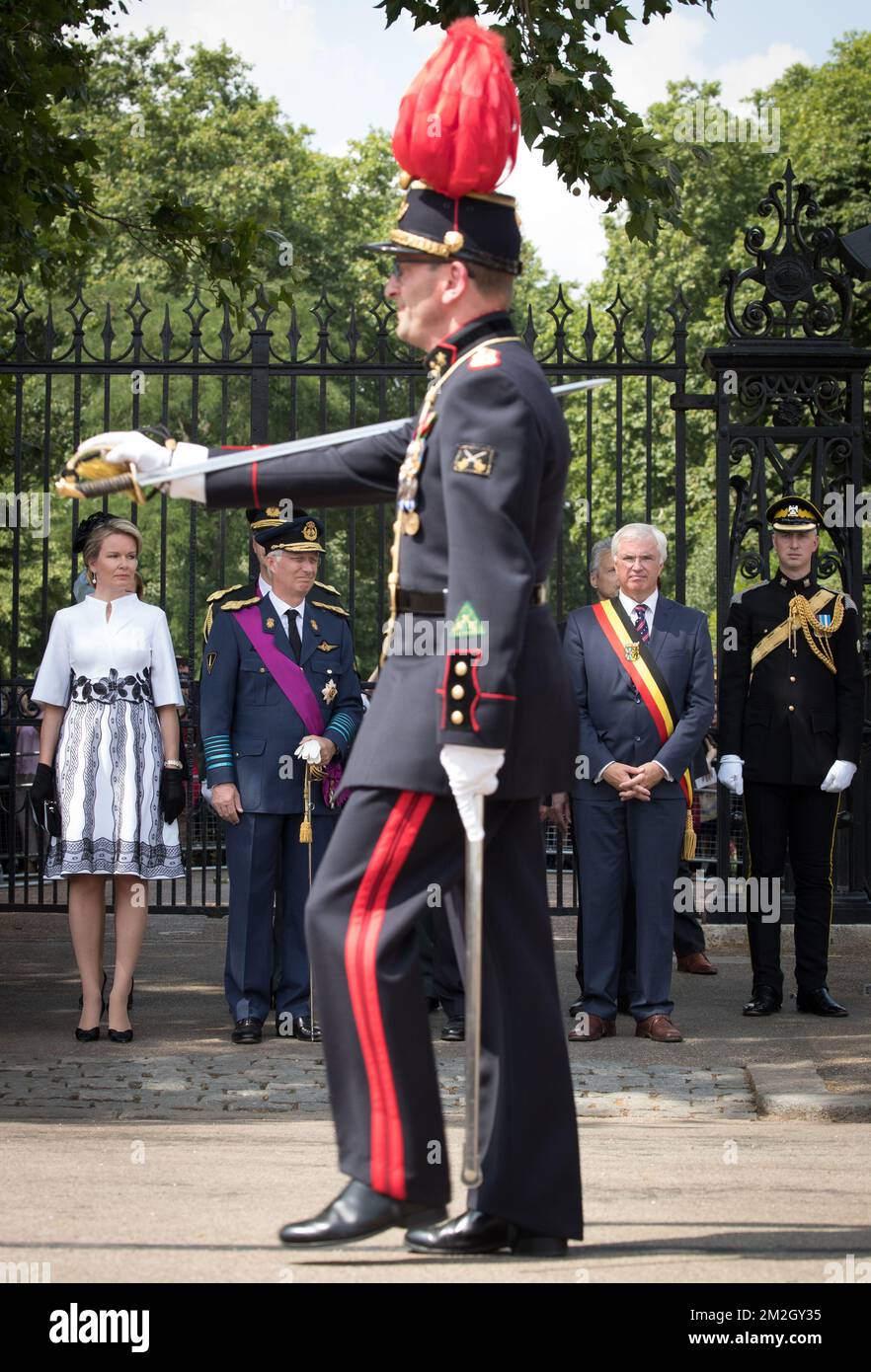 Le roi philippe reine mathilde belgique à londres Banque de ...