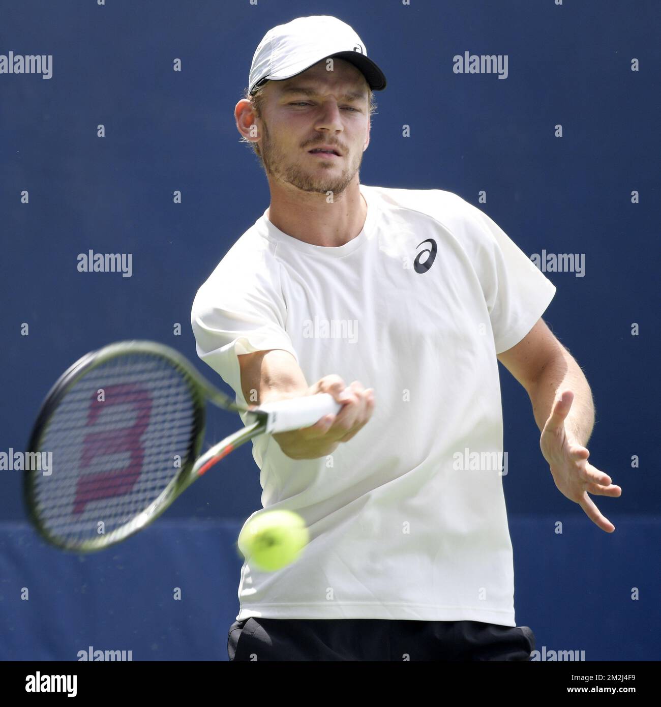 David Goffin belge photographié en action lors d'une session d ...