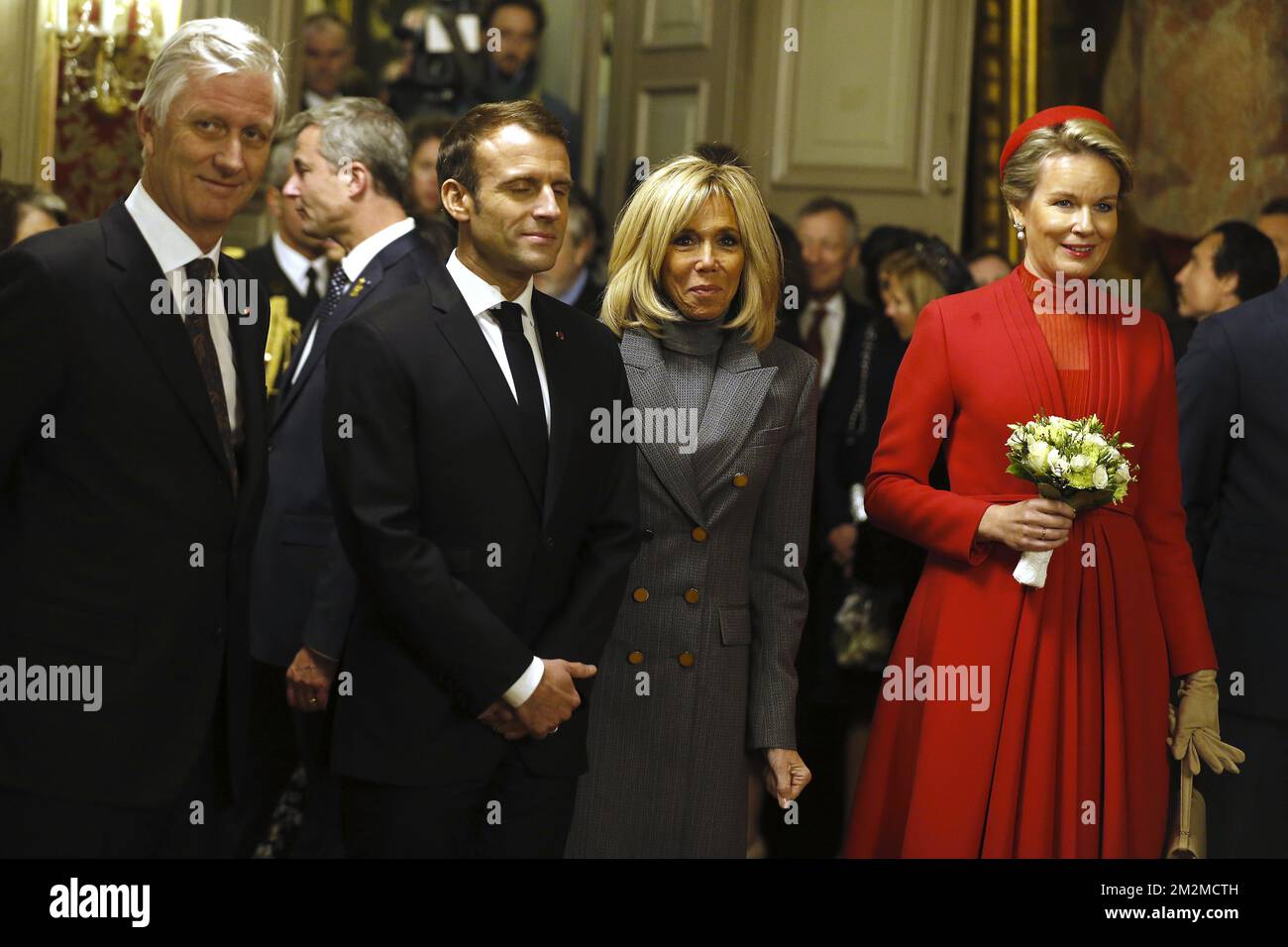 Roi Philippe - Filip de Belgique, Président de France Emmanuel Macron ...