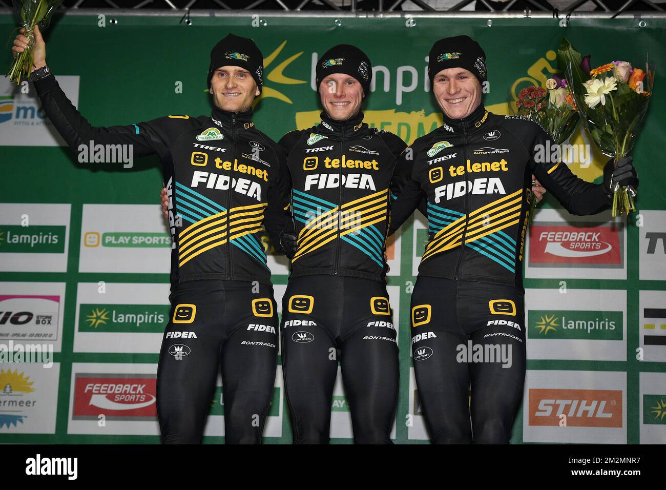 Belge Jim Aernouts, Corne Van Kessel néerlandais et Belge Thijs Aerts ...