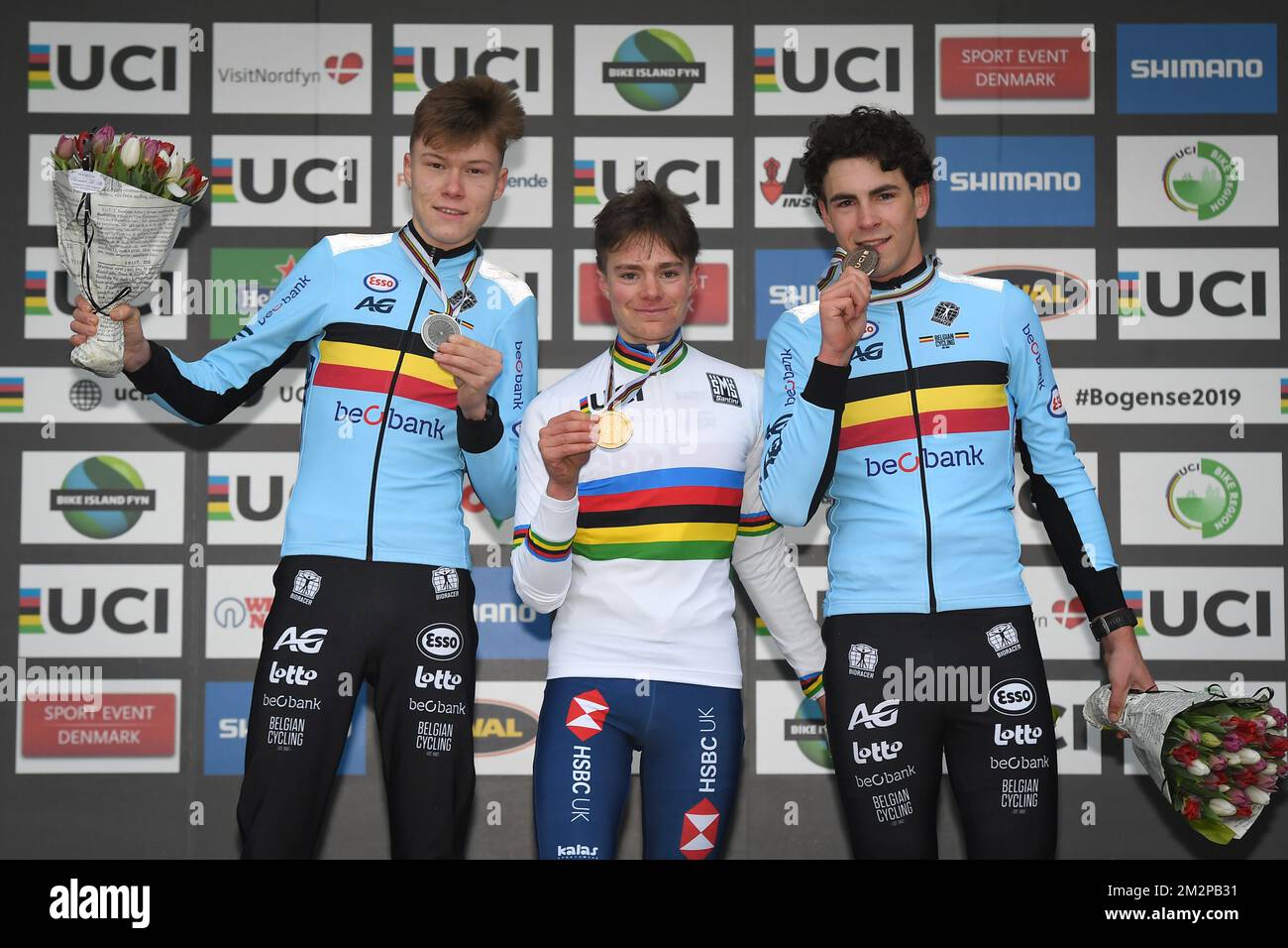 Belge Witse Meeussen , vainqueur de la médaille d'argent, Britsh Ben ...