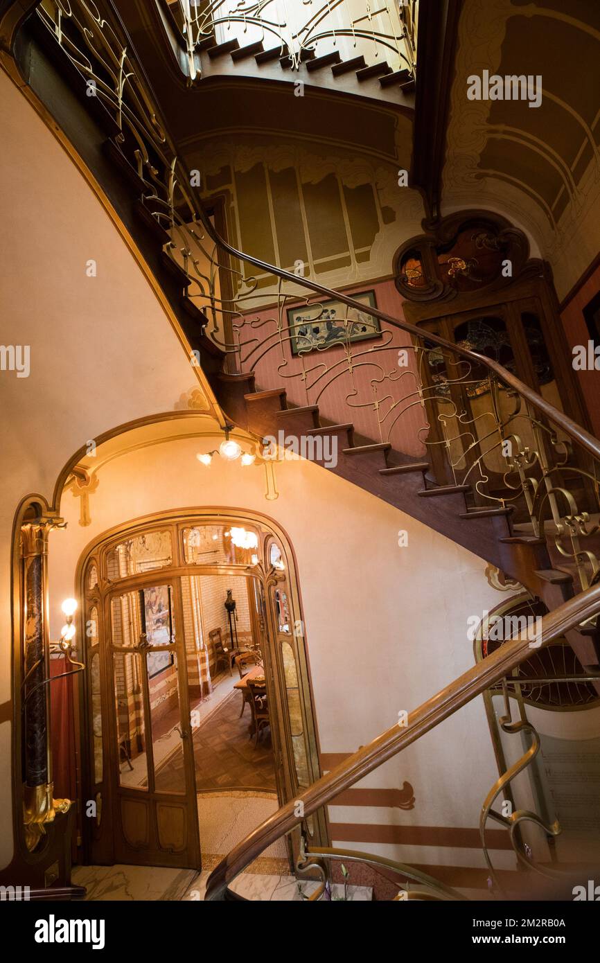 Illustration prise lors d'une visite de presse au Musée Horta à ...