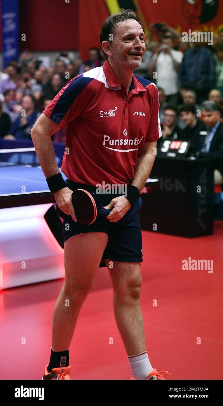 Belge Jean-Michel Saive photographié lors de son dernier match de ...