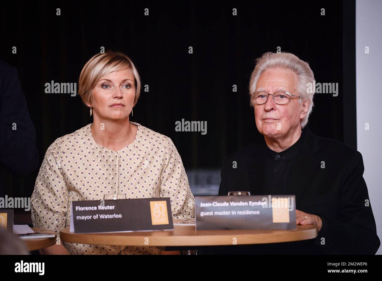 Le maire de Waterloo, Florence Reuter, et le maître invité de la ...