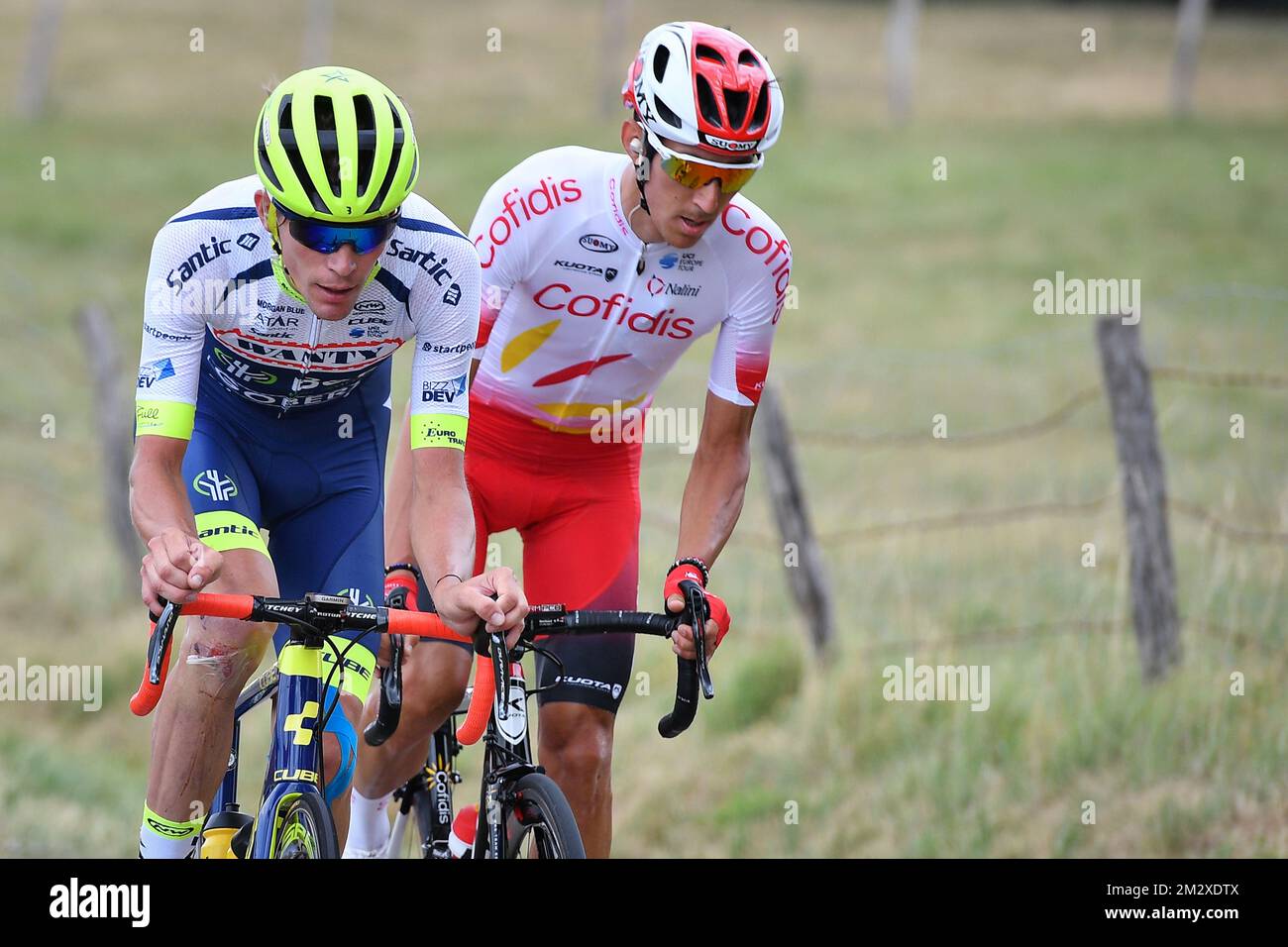 Français Yoann Offredo de l'équipe cycliste Wanty-Gobert et français ...
