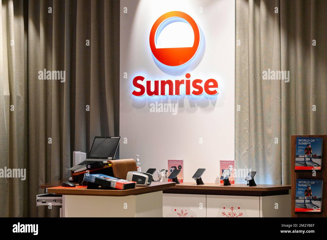 Sunrise logo Banque de photographies et d’images à haute résolution - Alamy