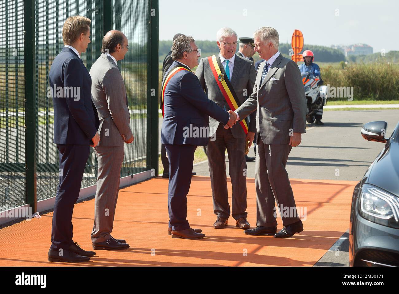 Elia CEO Chris Peeters, Bernard Gustin, Maire de Brugge, Dirk de fauw ...