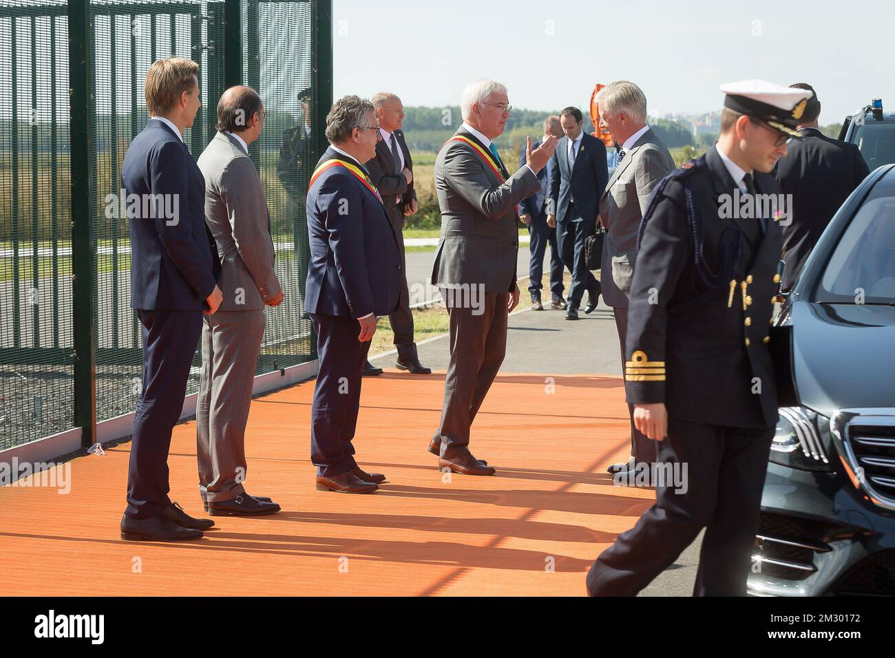 Elia CEO Chris Peeters, Bernard Gustin, Maire de Brugge, Dirk de fauw ...