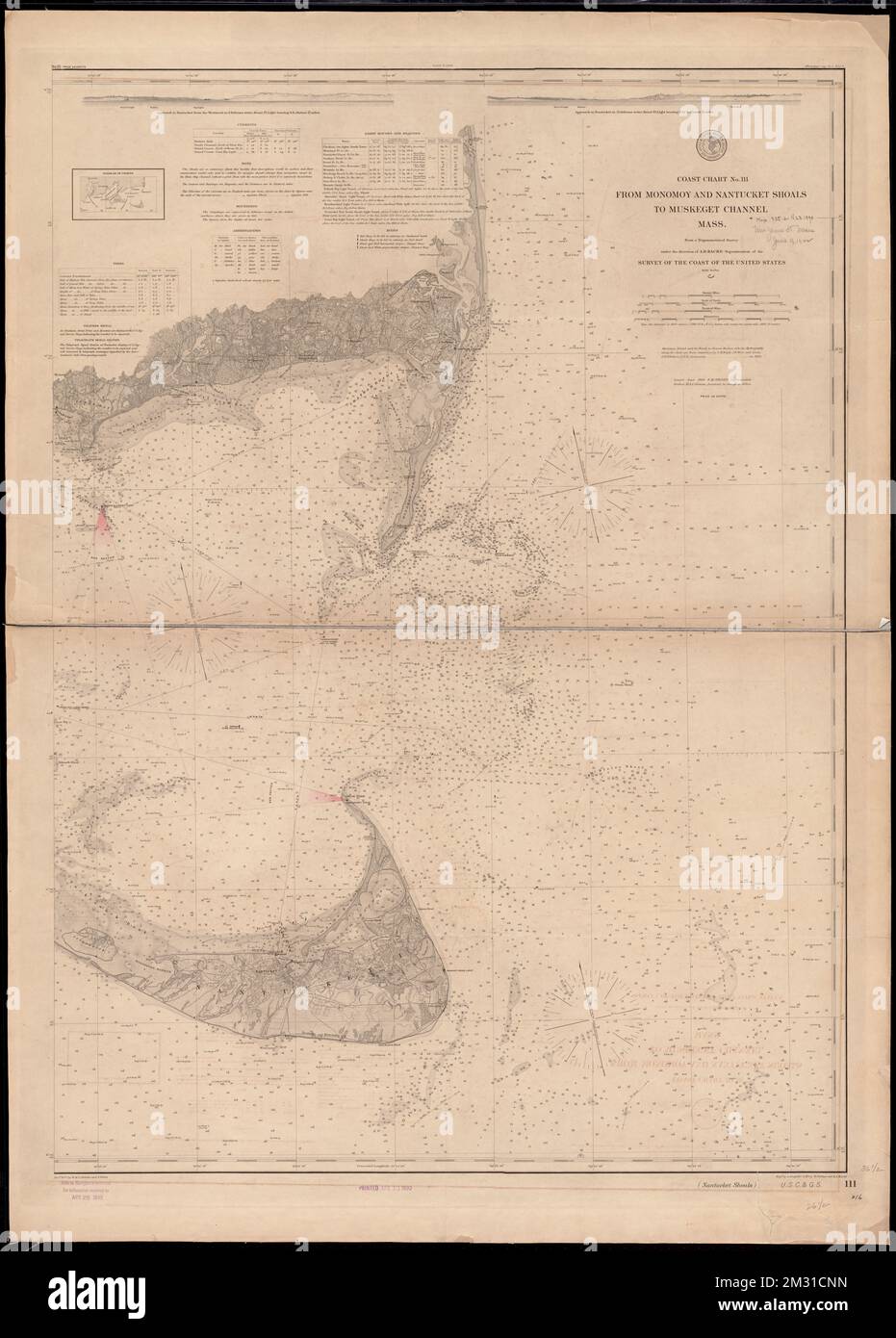 From Monomoy and Nantucket Shoals to Muskeget Channel, Mass , Nautical ...