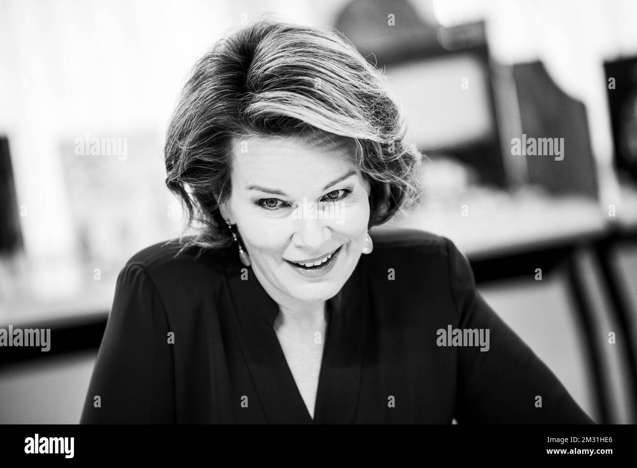 Reine mathilde de belgique Banque d'images noir et blanc - Alamy