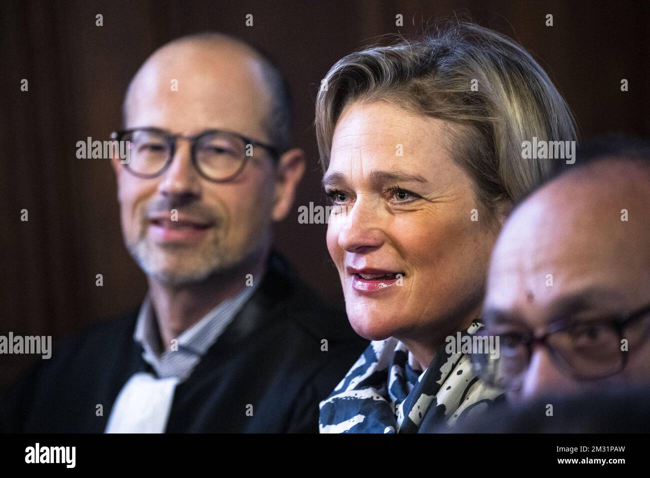 L'avocat Yves-Henri Leleu et l'artiste belge Delphine Boel ...