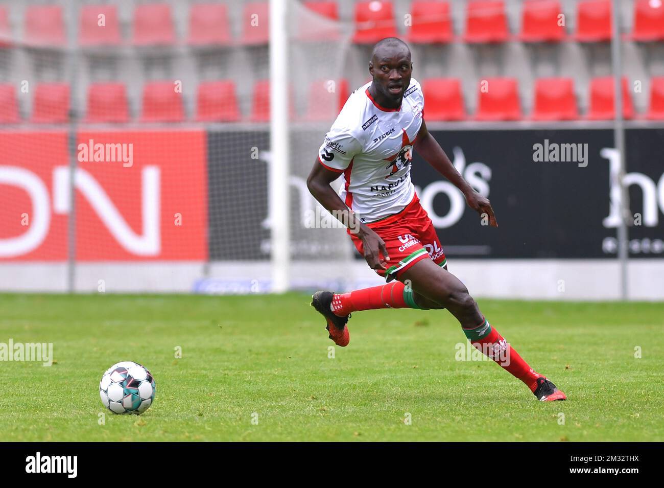 Ibrahima Seck d'Essevee photographié lors d'un match amical entre Zulte ...