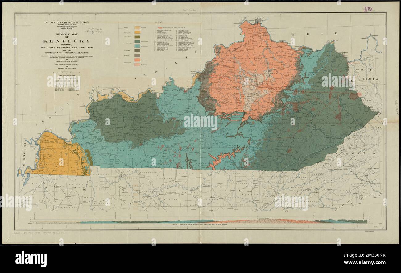 Geologic map Banque de photographies et d’images à haute résolution - Alamy