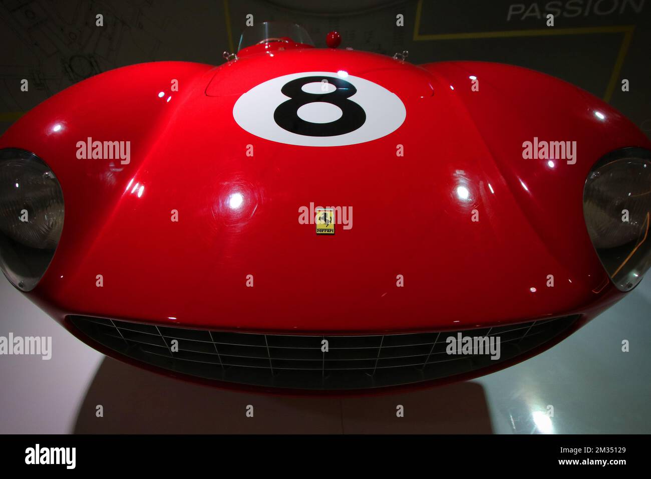 Modène, Italie, année 2022, MEF Museum Enzo Ferrari, célèbre lieu ...