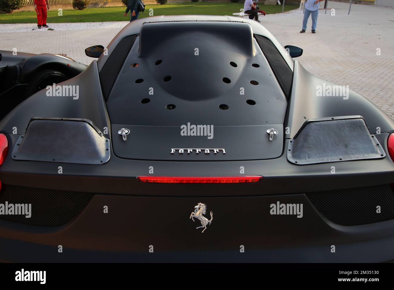 Modène, Italie, année 2022, MEF Museum Enzo Ferrari, célèbre lieu ...