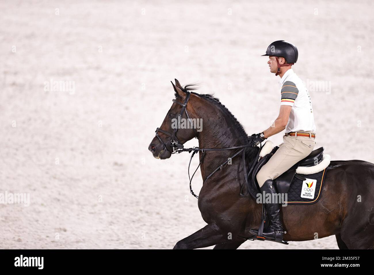 Jerome Guery, cavalier équestre belge, et son cheval Quel Homme de Hus ...