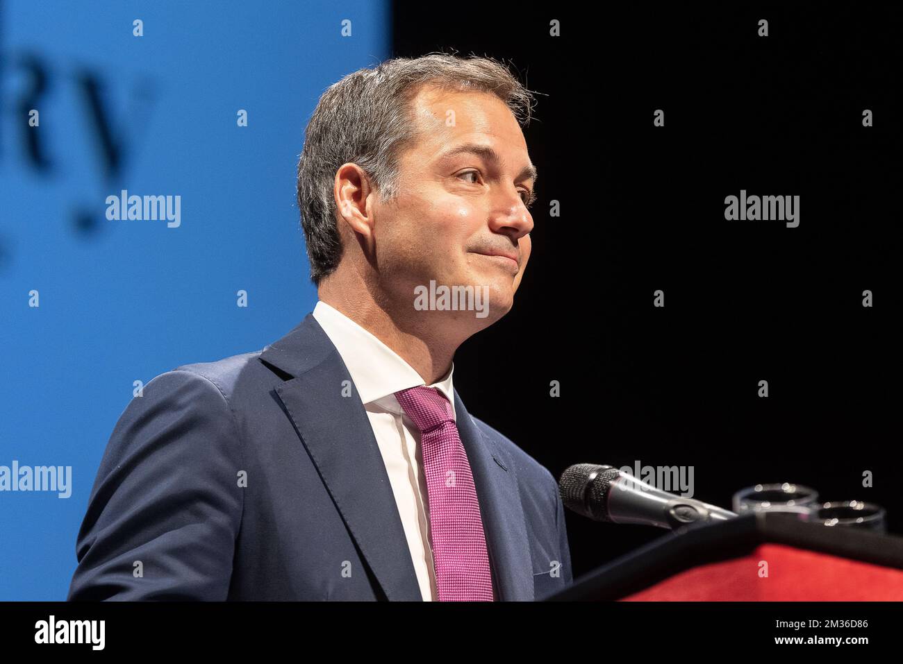 Premier ministre Alexander de Croo photographié lors de l'ouverture de ...