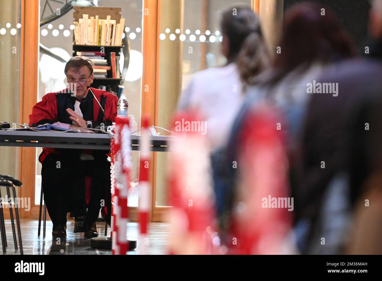 Président du tribunal Philippe Reteau photographié lors de la séance d ...