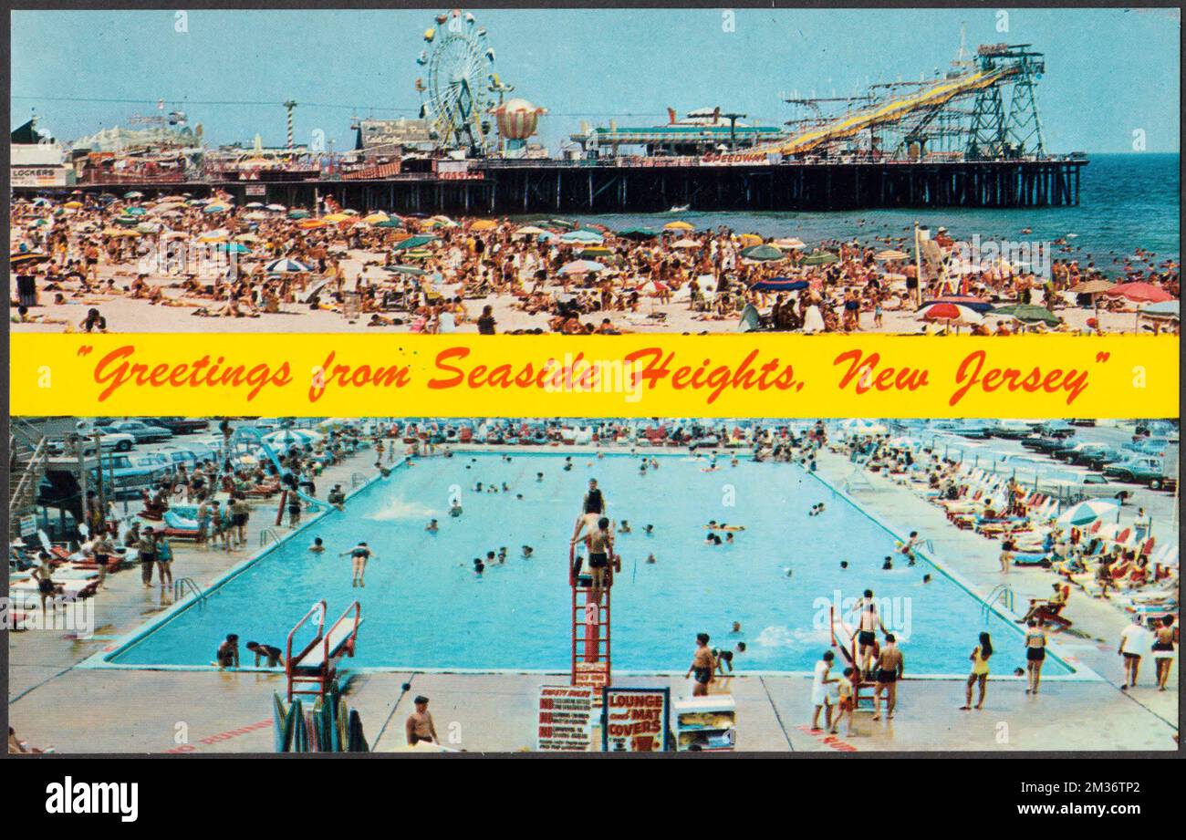 'Salutations de Seaside Heights, New Jersey' , plages, Piers & Wharves ...