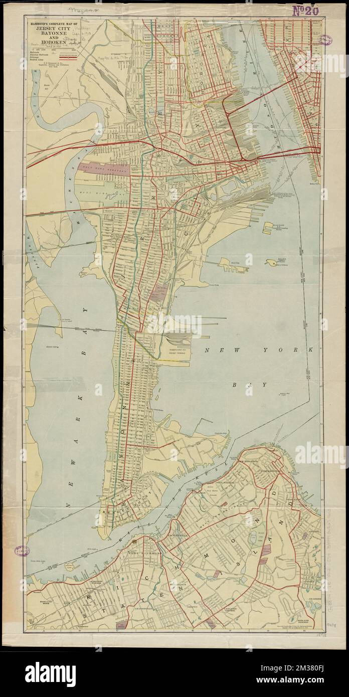 Map of hoboken Banque de photographies et d’images à haute résolution ...