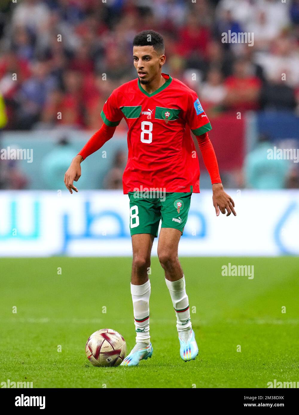 Azzedine Ounahi au Maroc lors du match de demi-finale de la coupe du ...