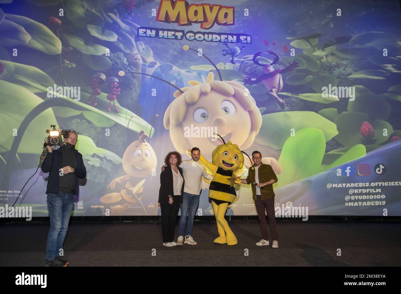Bettina Berger, Thomas Van Goethem, Maya et Kobe Van Herwegen assistent ...