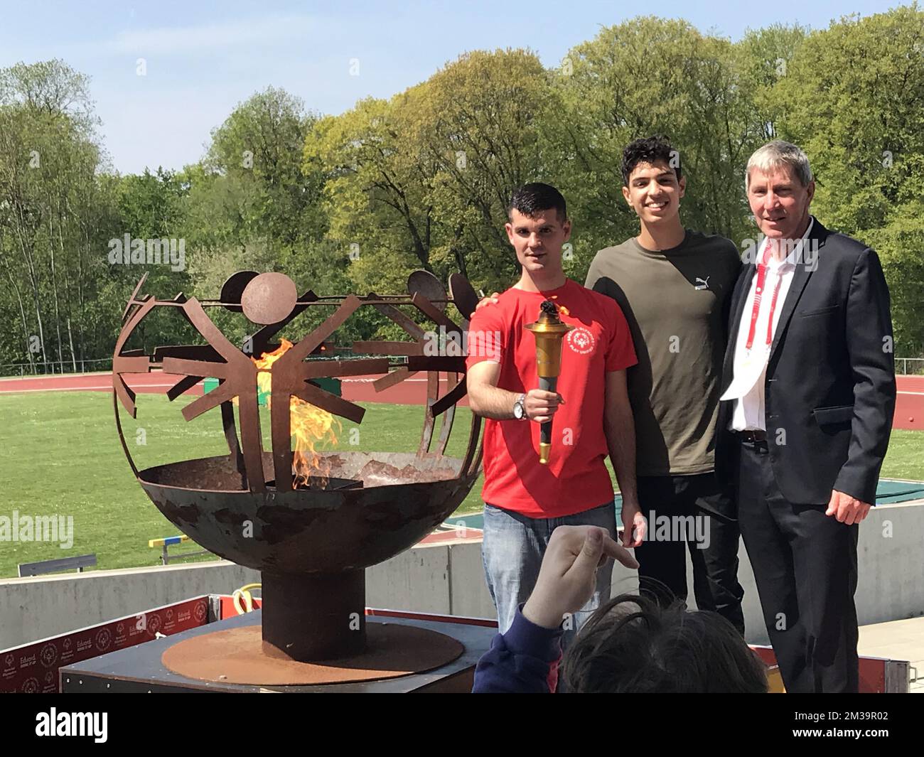 Mickael Watrin, Jonathan Sacco, Eddy Becker, directeur des Jeux ...