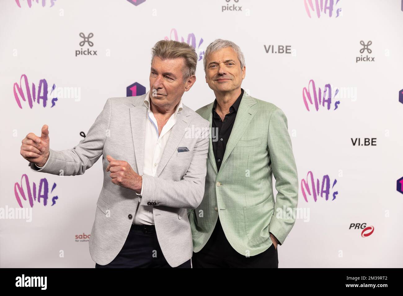 Le chanteur Paul Michiels et le musicien Jan Leyers of Soul Sister ...