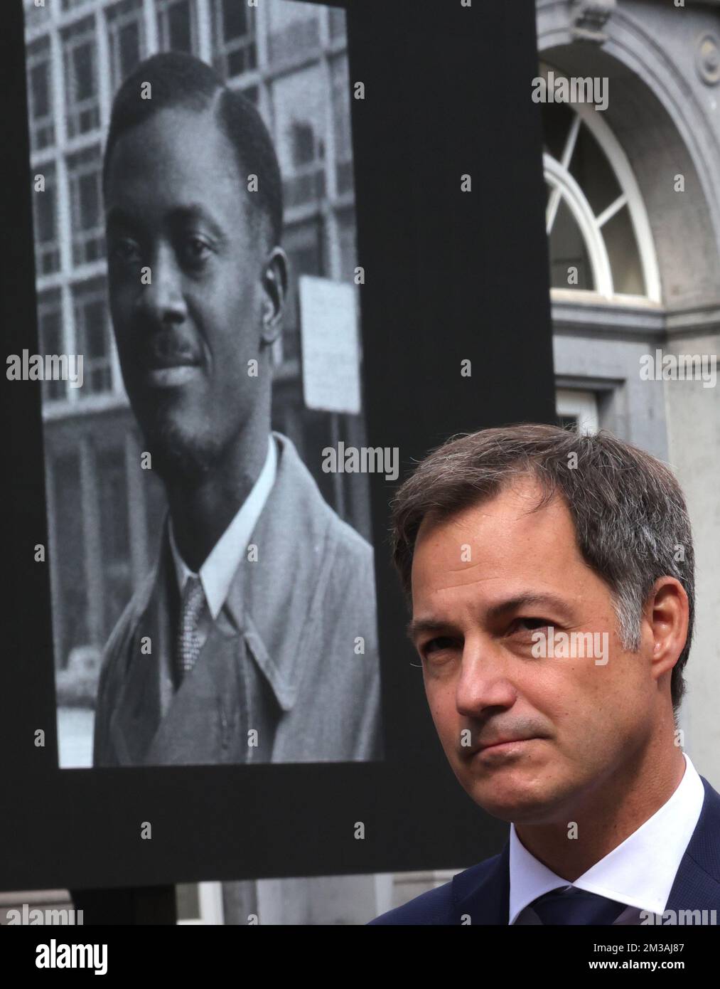 Le Premier ministre Alexander de Croo en photo lors d'une cérémonie ...