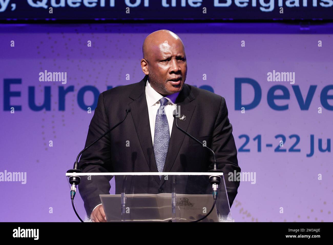 Le roi Letsie III du Lesotho photographié pendant les Journées ...