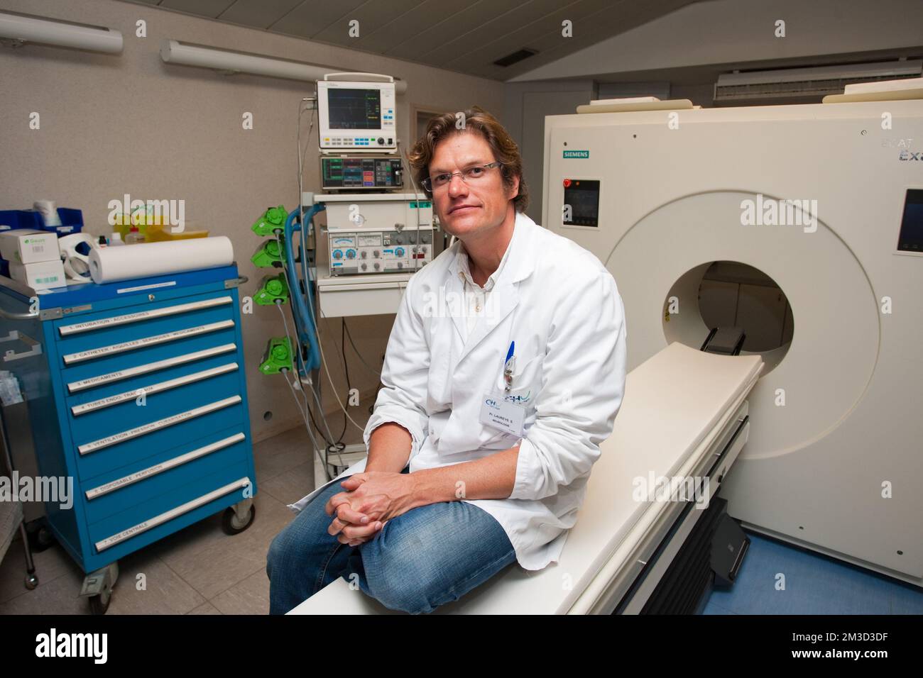 Dr Steven Laureys photographié lors d'une conférence de presse à ...