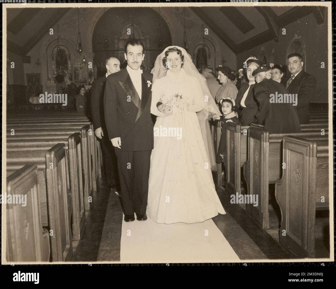 Kerop Nahabedian, Mlle Jeanne Maria Strassel [mariage] , brides, marié ...