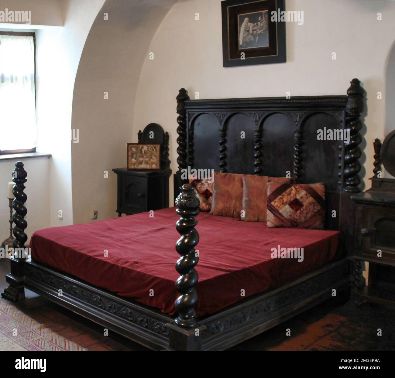 L'intérieur du château de Bran, connu sous le nom de château de Dracula ...