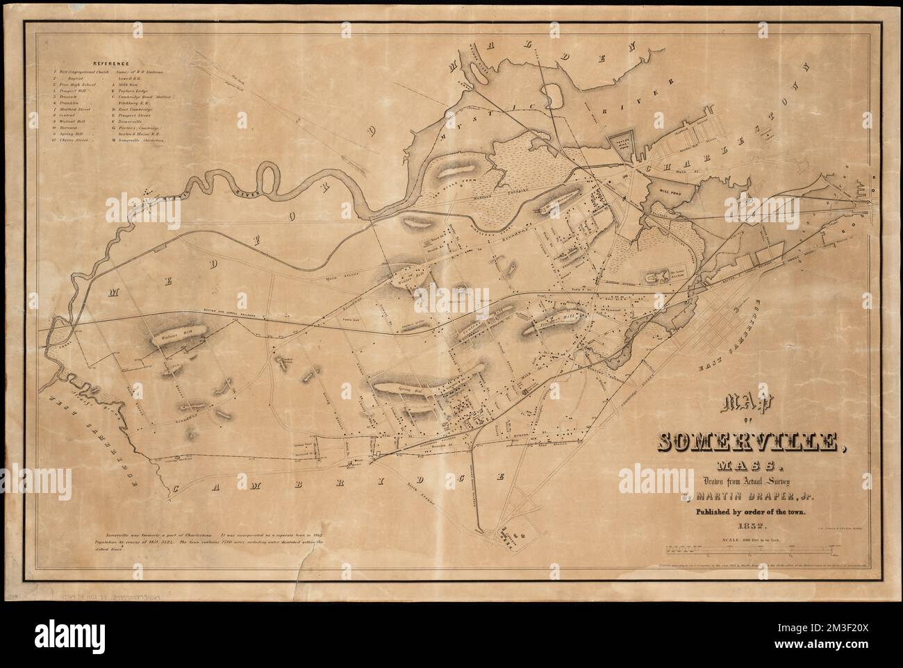 Carte de Somerville, Mass, Somerville Mass., Maps Norman B. Leventhal ...