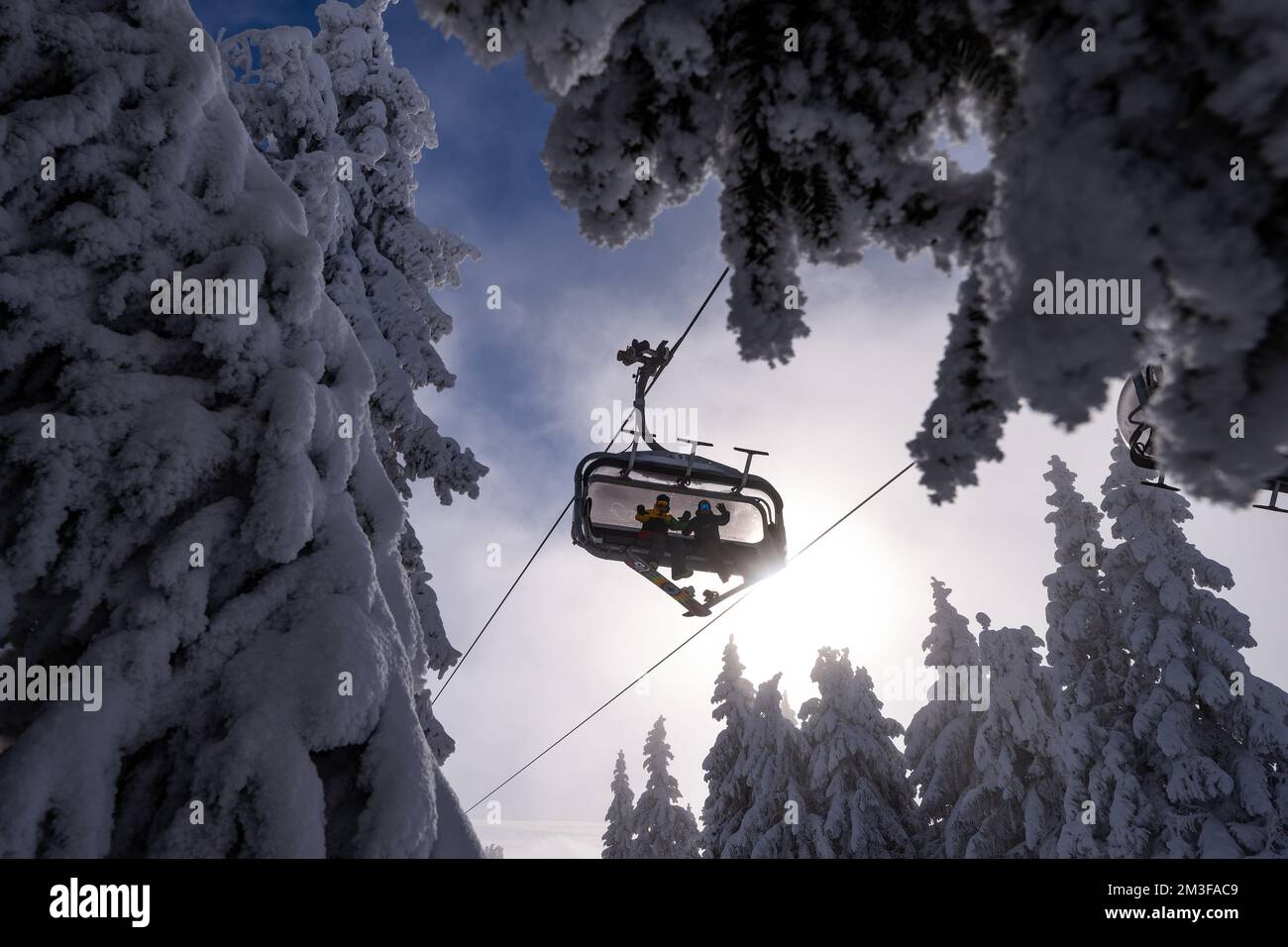 République tchèque, 15 décembre 2022. La saison de ski a commencé dans ...